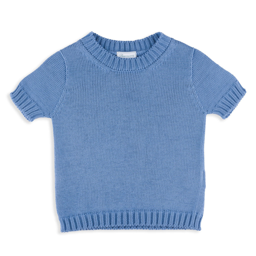 Chianti Knit Top in French Blue – Bea Colette