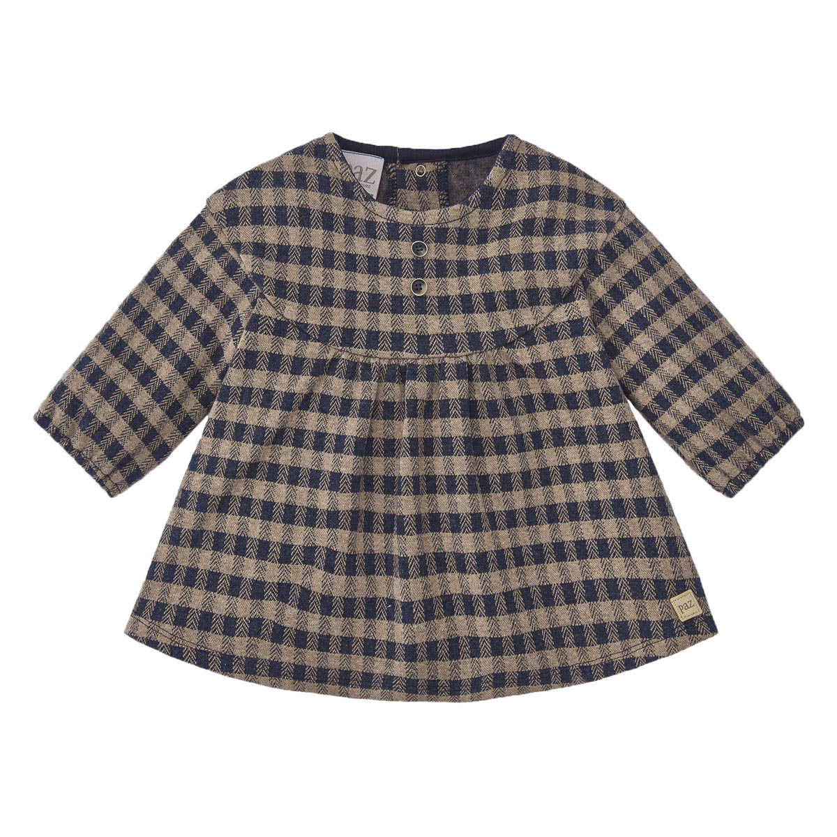 Navy & Tan Check Knit Dress – Bea Colette