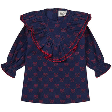 Luna Corduroy Bow Print Dress – Bea Colette